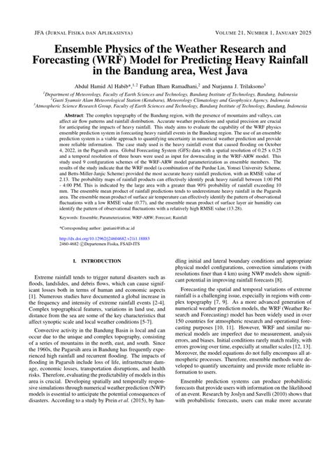 Pdf Ensemble Physics Of The Weather Research And Forecasting Wrf Model For Predicting Heavy