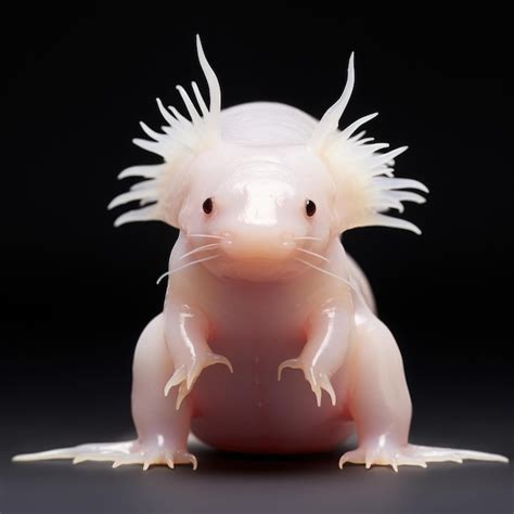 Premium AI Image Axolotl Larva Isolated Generative AI