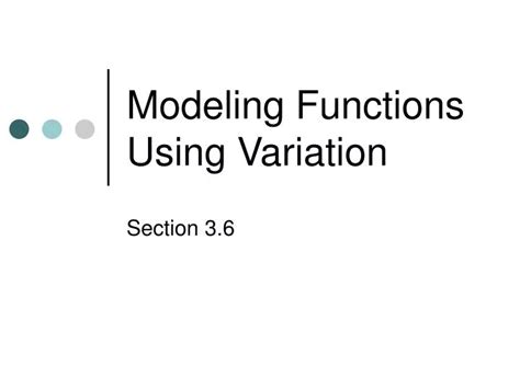 ppt modeling functions using variation powerpoint presentation free