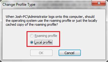 Disable Roaming Profile Creation Windows Forums