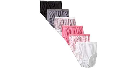 Hanes Womens Cotton Briefs 6 Pack