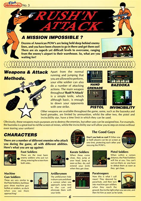 Rushn Attack Nes Review From Club Nintendo Uk Volume 1 Issue 3