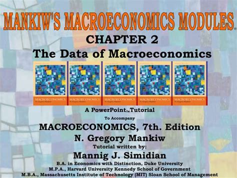 Chapter 2ppt Of Macroeconomics By Mankiw 9th Edition Ppt Business Business And Finance