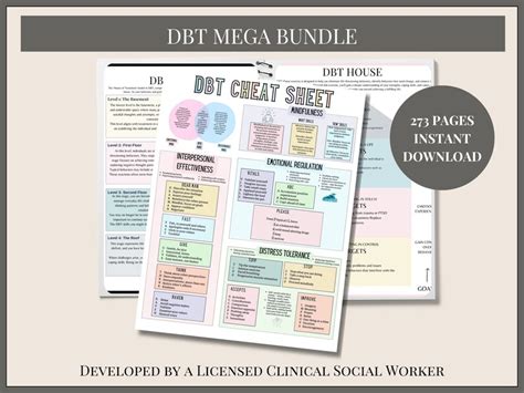 Dbt Mega Bundle Dbt Workbook Dbt Skills Counselling Resources Therapy Tools Therapy