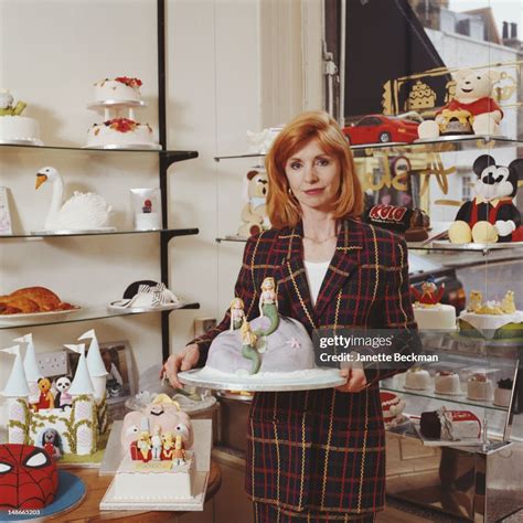 Former Actress Jane Asher With A Selection Of Novelty Cakes London News Photo Getty Images