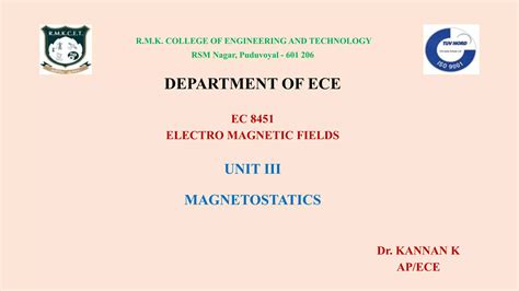 Unit Iii Magnetic Materials And Magnetic Boundary Conditions Pptx