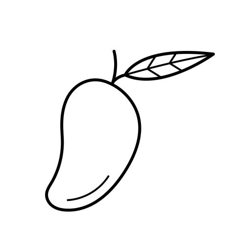Mango Drawing Outline