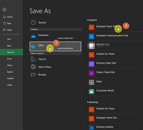 How To Save A Document Into Sharepoint From Word Excel And Powerpoint
