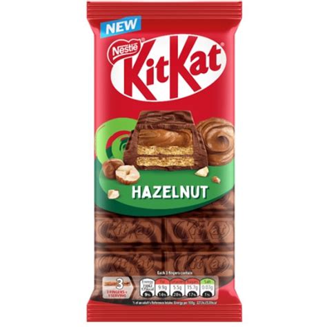 Kit Kat Hazelnut Sharing Block 99g E Natural Limited Food And Drink