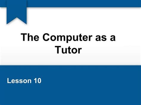 Computer Assisted Instruction Vs Computer Managed Instruction Ppt