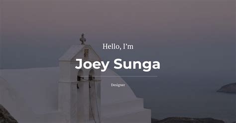 joey sunga