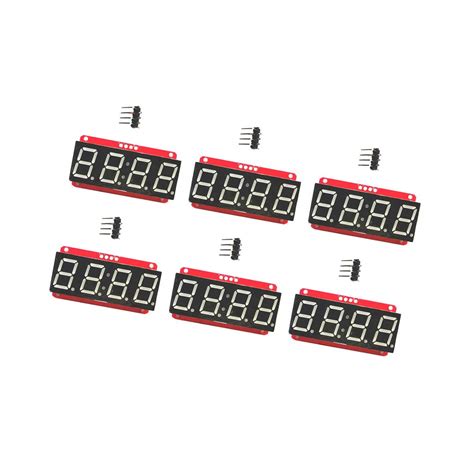 Tenlacum 4 Digit 7 Segment 056 Led Display Module Ht16k33 I2c For