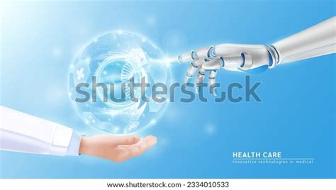 로봇 손 Ai 인공지능 보조는 의사의 스톡 벡터로열티 프리 2334010533 Shutterstock
