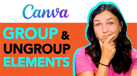 Canva How To Group And Ungroup Objects Or Elements Together Group