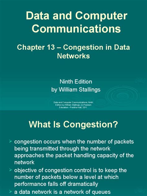 13 Congestionindatanetworks Real Pdf Network Congestion Computer