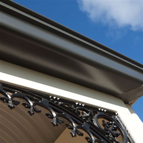 Og Gutter 125 Ribbed Slotted Armour Grey