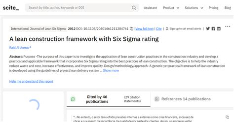 A Lean Construction Framework With Six Sigma Rating