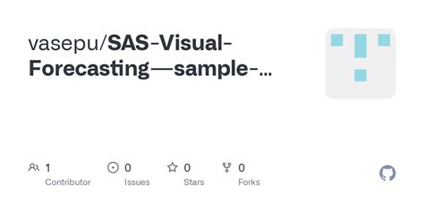 Github Vasepusas Visual Forecasting Sample Data Sets