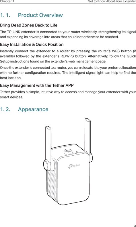 Tp Link Technologies Re Ac Wi Fi Range Extender User Manual Rev