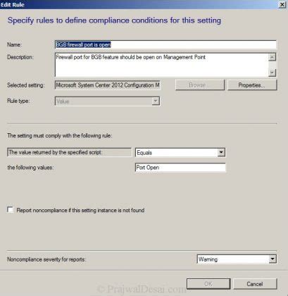 SCCM Compliance Settings PrajwalDesai Com