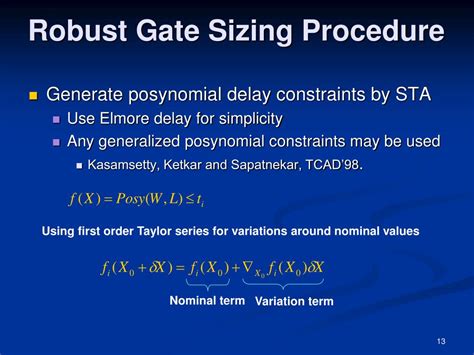 Ppt Robust Gate Sizing By Geometric Programming Powerpoint Presentation Id 5927256