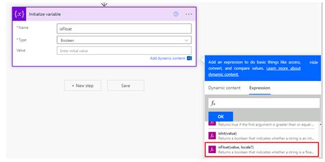 isfloat function power automate cloud flows kaizen personal computer work