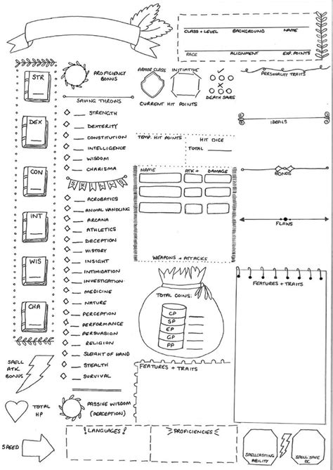 How To Make Your Own Character Sheets At Aida Arnold Blog