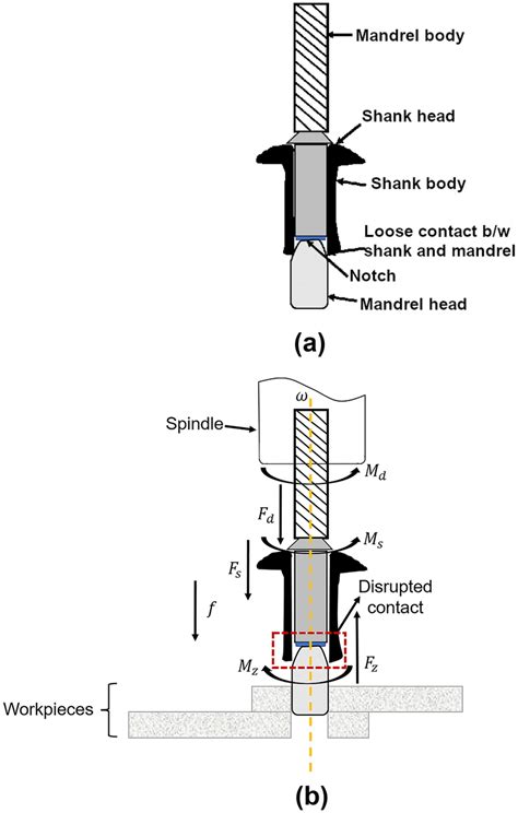 A Schematic Of Rivet Design And B Failure Mode Of Rivet Design Download Scientific