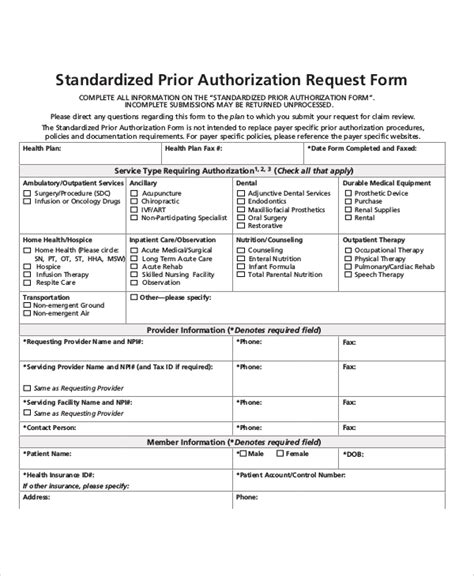 Free 10 Sample Authorization Request Forms In Ms Word Pdf