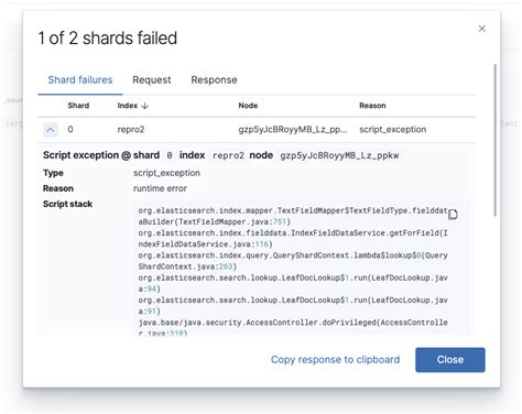 Improve Shard Error Message Formatting · Issue 156645 · Elastickibana · Github