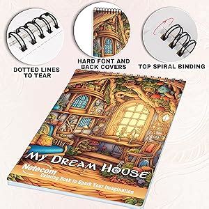 Netecom My Dream House Spiral Bound Coloring Book For