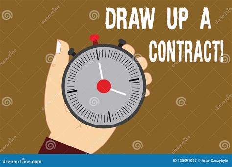 Conceptual Hand Writing Showing Draw Up A Contract Business Photo Text Write A Business
