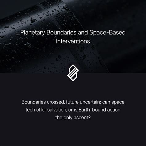 Planetary Boundaries And Space Based Interventions → Scenario