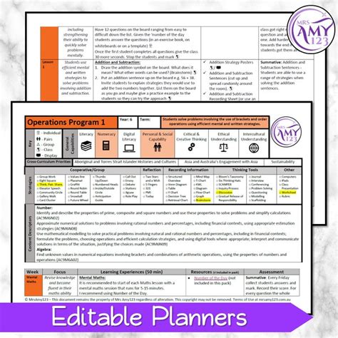 Year 6 Operations Maths Program