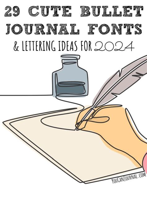 29 Cute Bullet Journal Fonts And Lettering Ideas For 2025