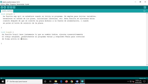 Configuración Arduino