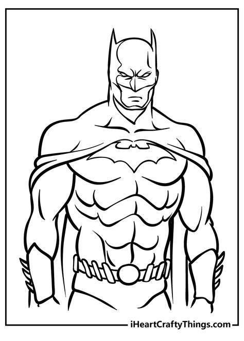 Batman Cartoon Coloring Pages