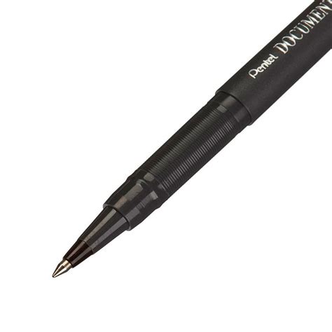 Роллер Pentel Document Pen одноразовый, чёрные чернила, 0,5 мм, цвет ...