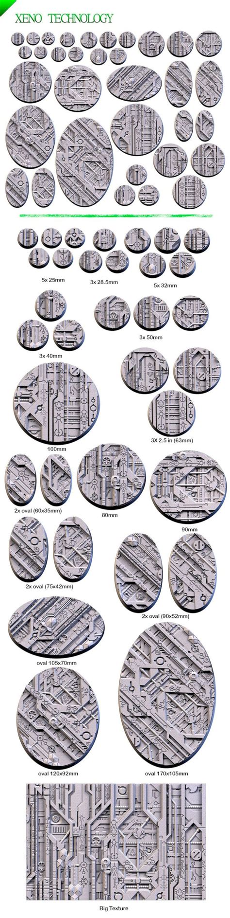 Xeno Technology Textured Bases Txarli Factory Dnd Etsy