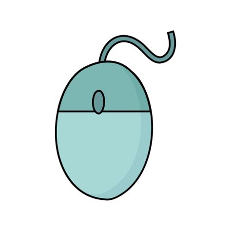 Mouse Clicker Generic Thin Outline Color Icon
