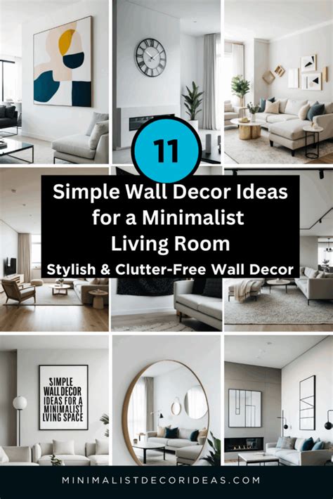 11 Minimalist Living Room Wall Decor Ideas For A Chic Space