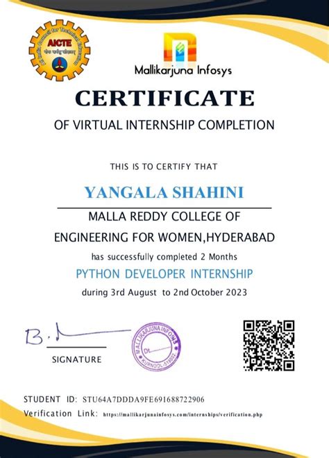 Pythoncertified Infosysinternship Virtual Pythondeveloper Shahini