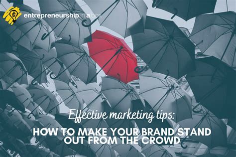 Effective Marketing Tips How To Make Your Brand Stand Out