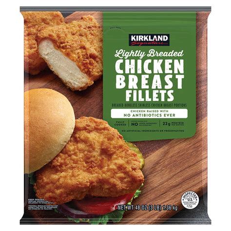 Kirkland Signature Lightly Breaded Chicken Breast Fillets 48 Oz