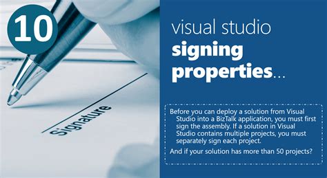 Visual Studio Biztalk Server Signing Properties