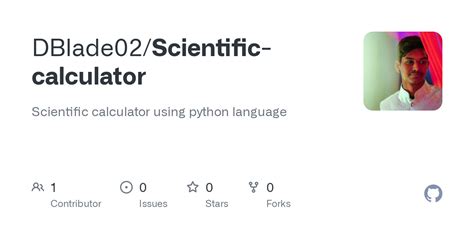Github Dblade02scientific Calculator Scientific Calculator Using Python Language