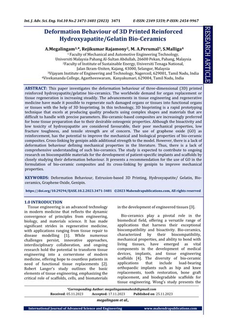 Pdf Deformation Behaviour Of 3d Printed Reinforced Hydroxyapatite