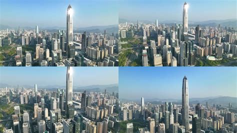 深圳福田cbd城市天际线航拍4k3840x2160高清视频素材下载编号10321302实拍视频光厂vj师网