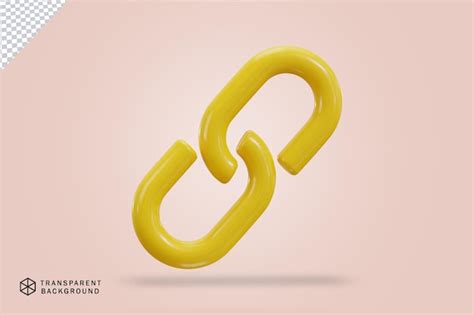 Premium Psd 3d Chain Link Icon Vector Illustration