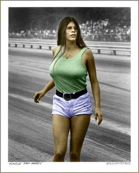Jungle Pam Hardy At The Track The 70s